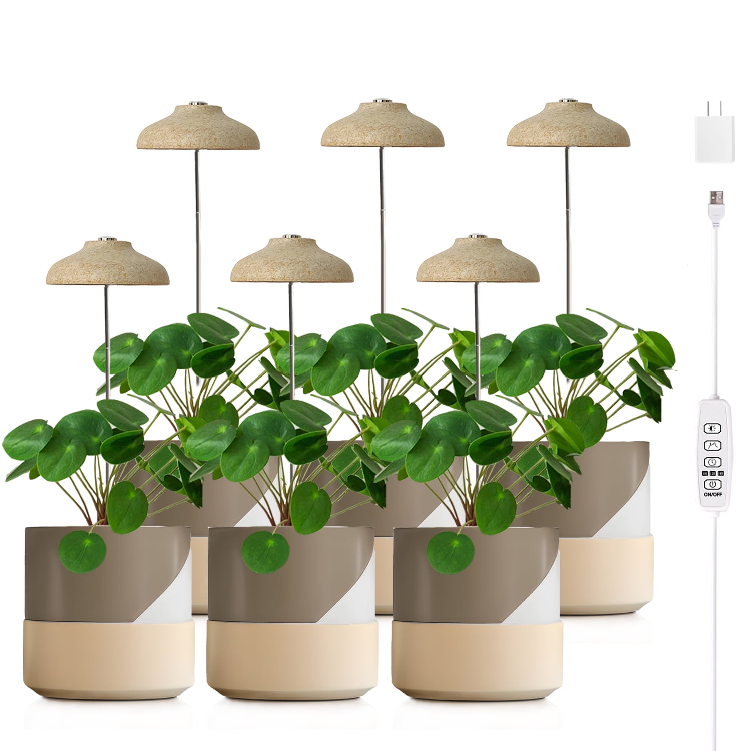GrowLED Umbrella Plant Grow Light, Height Adjustable, 8/12/16H ...