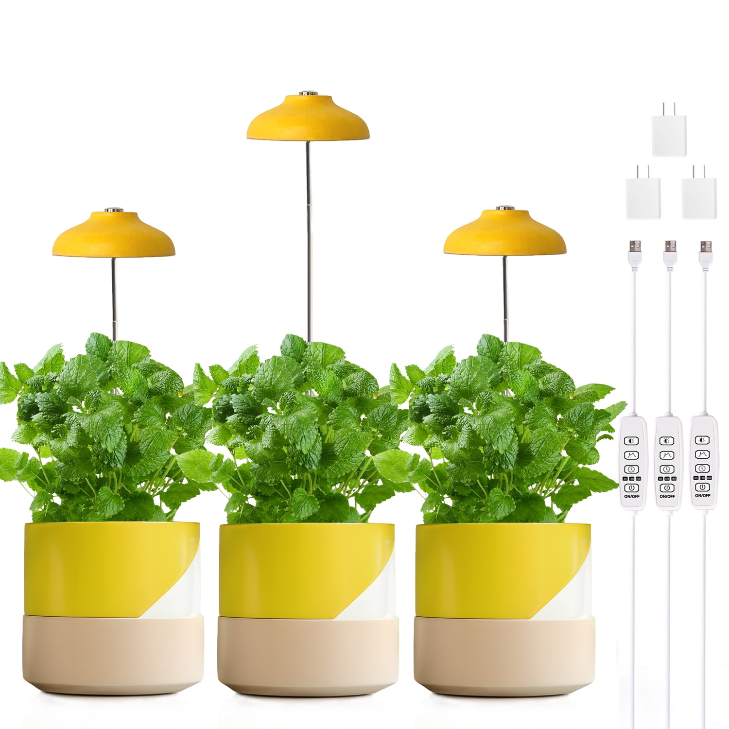 GrowLED Umbrella Plant Grow Light, Height Adjustable, 8/12/16H ...