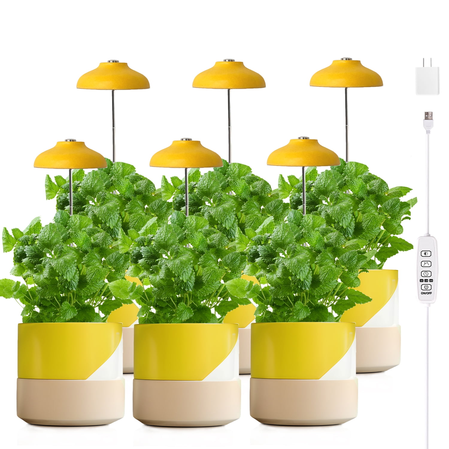 GrowLED Umbrella Plant Grow Light, Height Adjustable, 8/12/16H ...