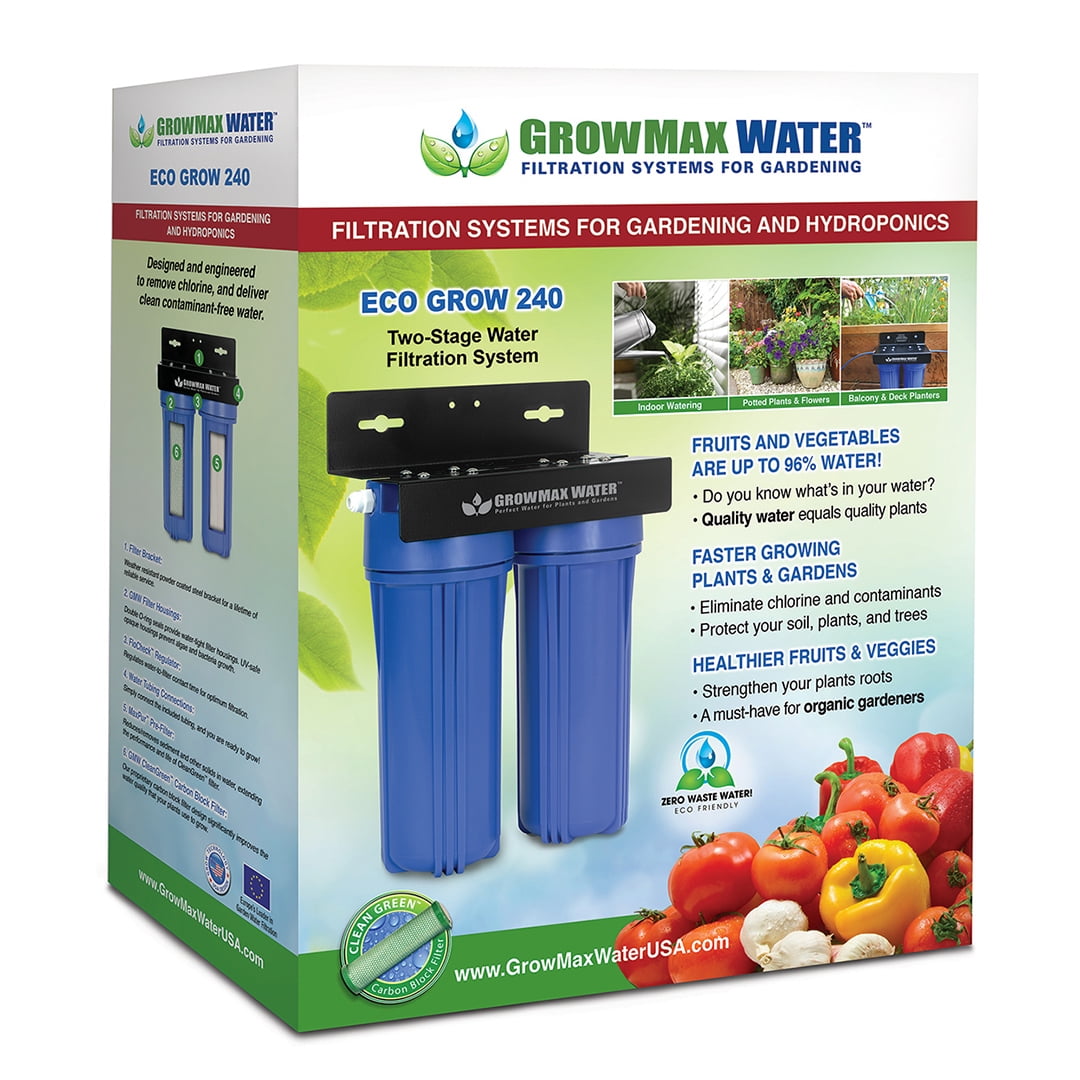 GrowMax Water ECO GROW 240 - Two-Stage Garden Water Filtration System ...