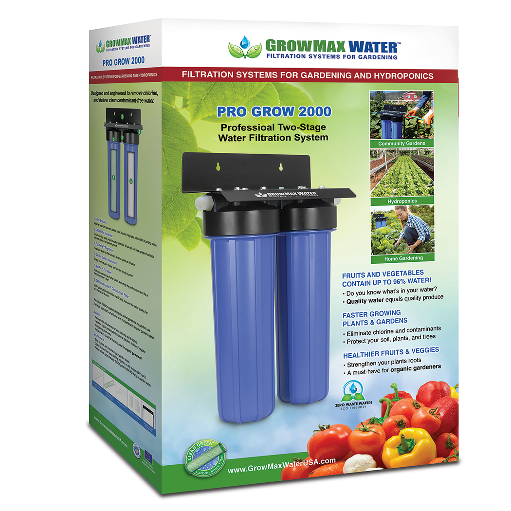 GrowMax PRO GROW 2000 - Professional Garden Filtration - Removes 99% ...