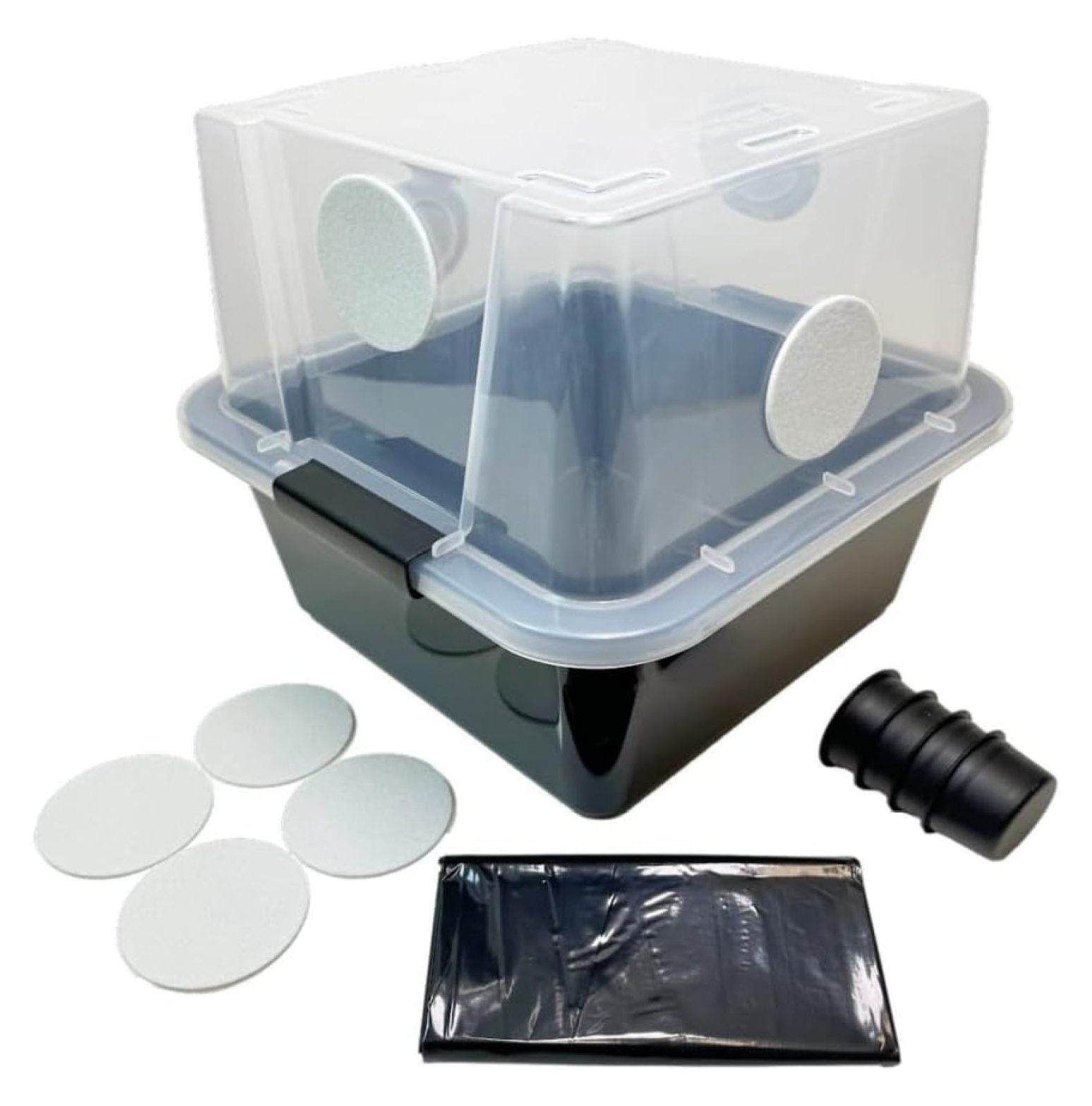 Grower's 28Q Cube Mushroom Monotub Fruiting Chamber with Filter Disks ...