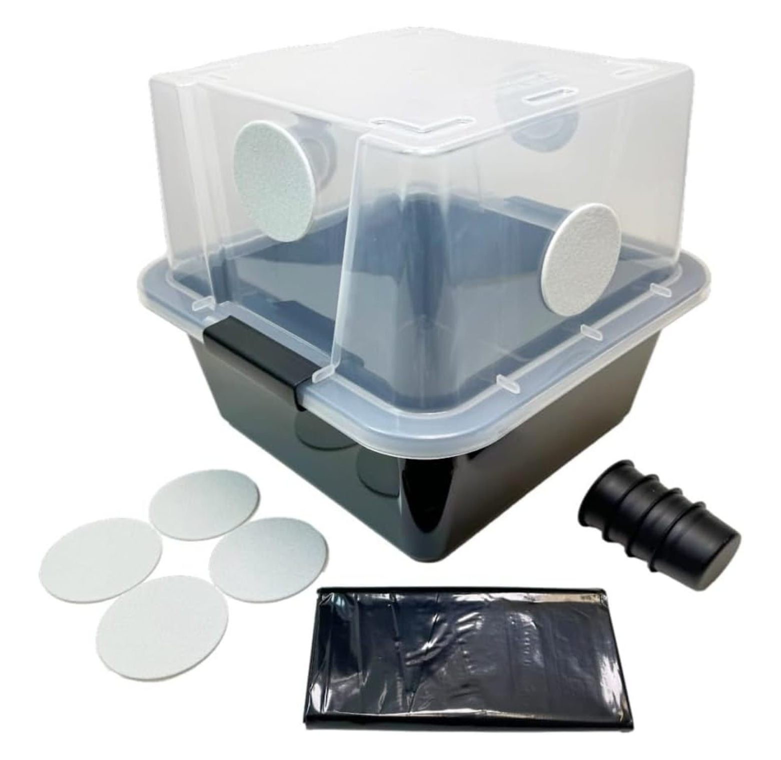 Grower's Select 28Q Cube Mushroom Monotub Fruiting Chamber with Filter ...
