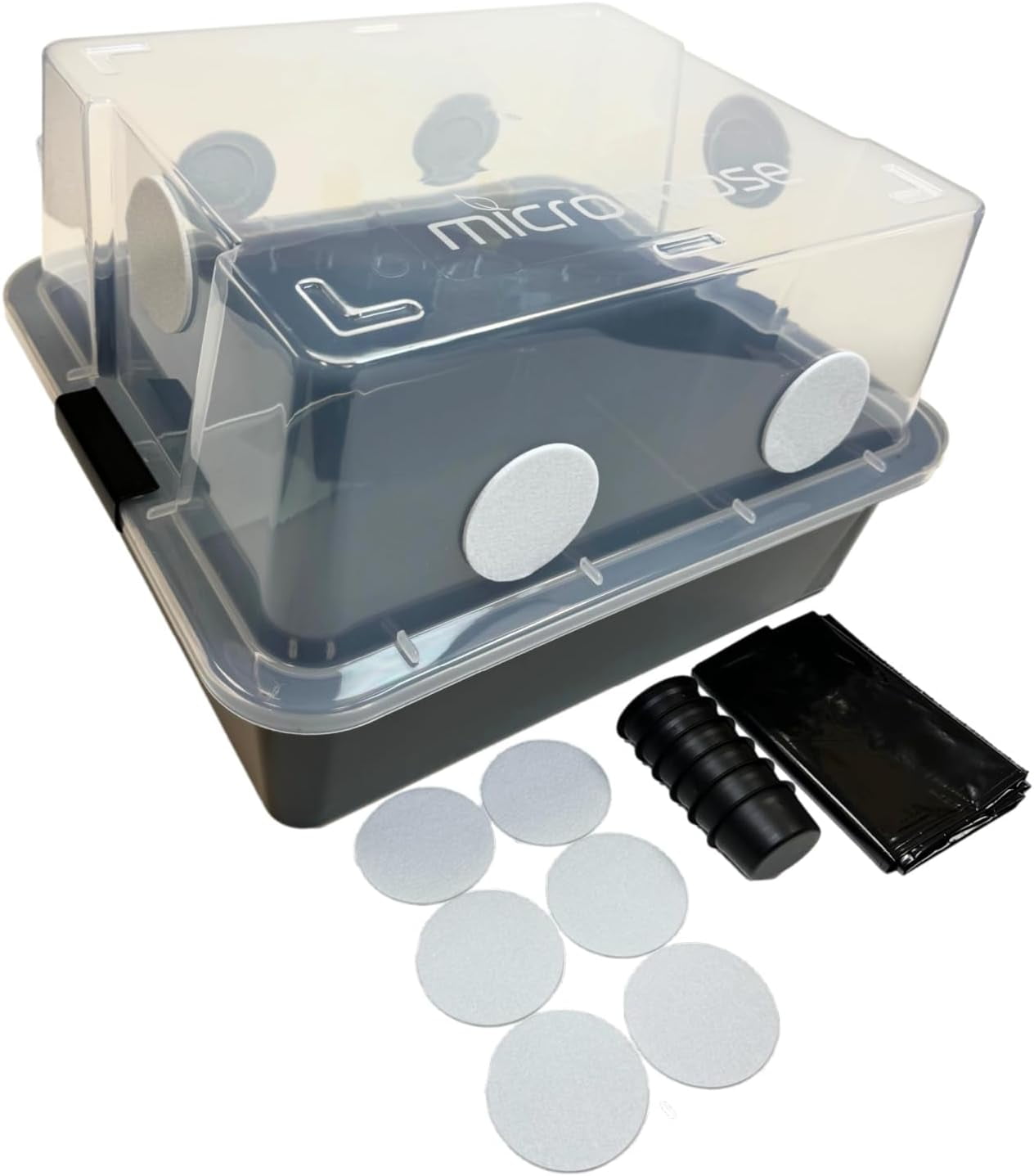 Grower's Select Mushroom Monotub Fruiting Chamber with Filter Disks and ...