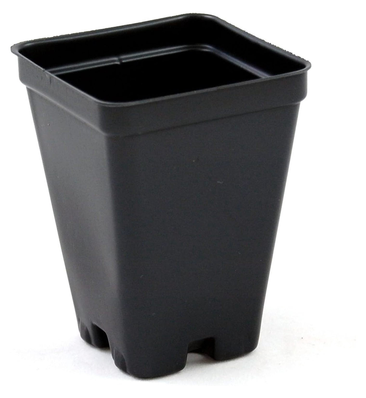Growers 2.5 inch Square Greenhouse Pots - Black - Plastic - Deep - Case ...