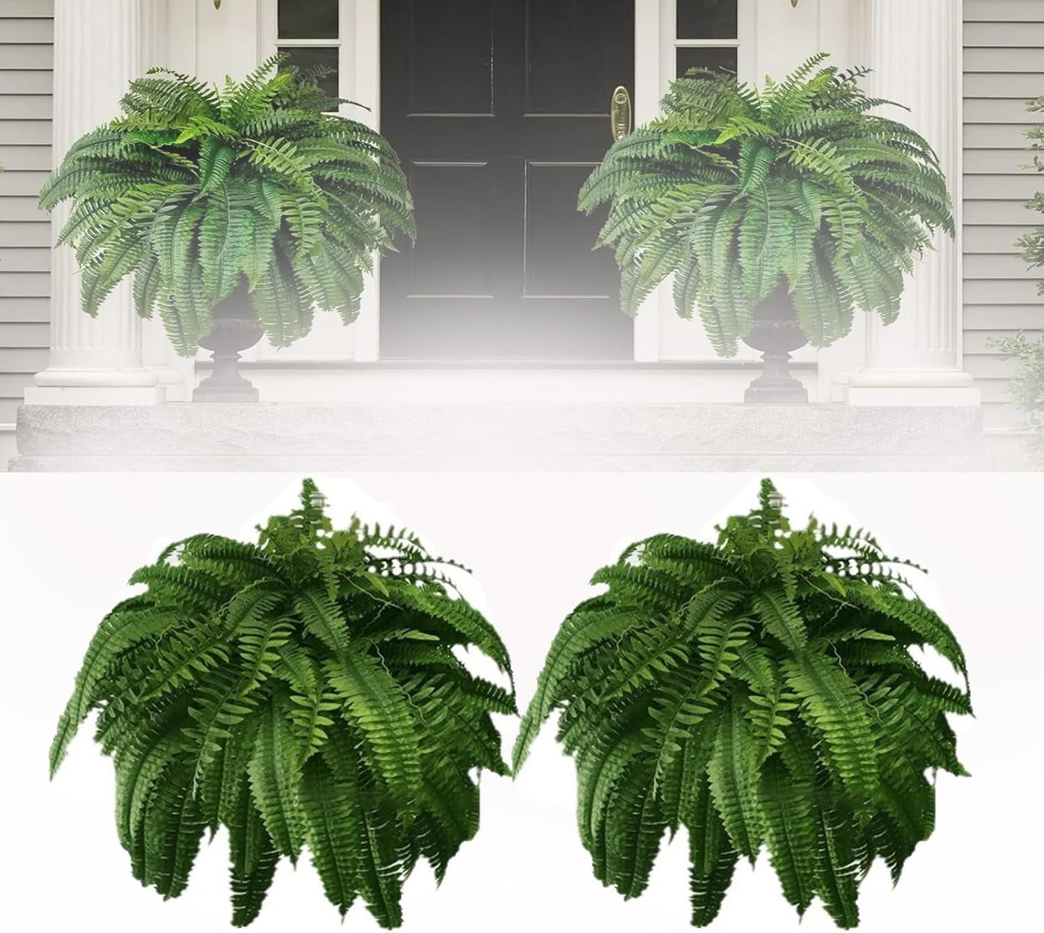 Growhabity Ferns, Growhabity Fern, UV Resistant Lifelike Artificial ...