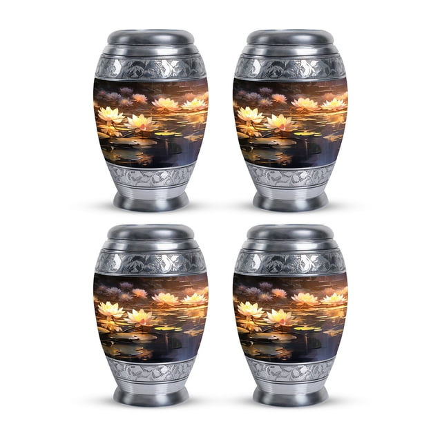 Growing Lotus Flower In Pond Urn For Human Ashes - Small Keepsake Urn ...