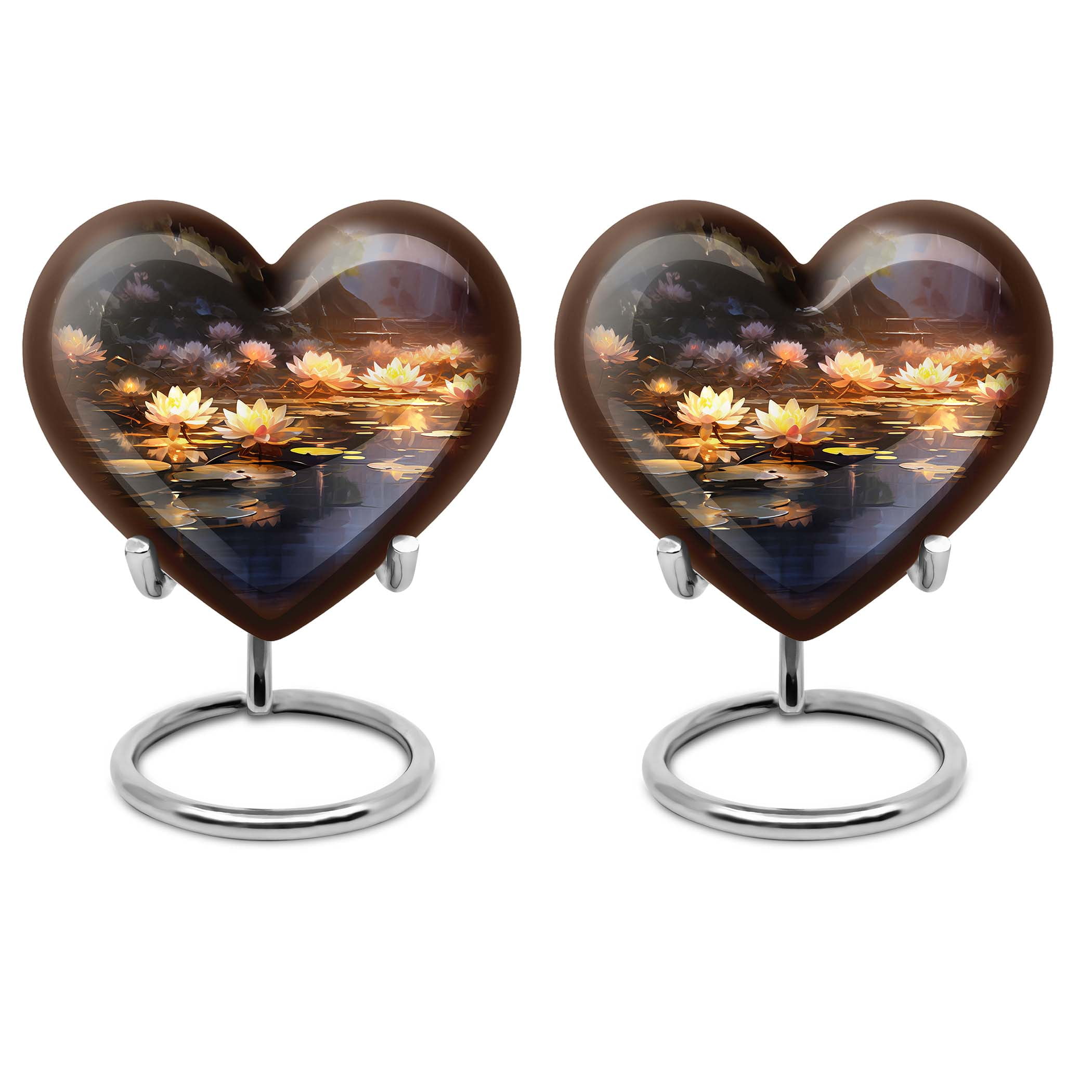 Growing Lotus Flower In Pond Urn For Human Ashes - Small Keepsake Urn ...