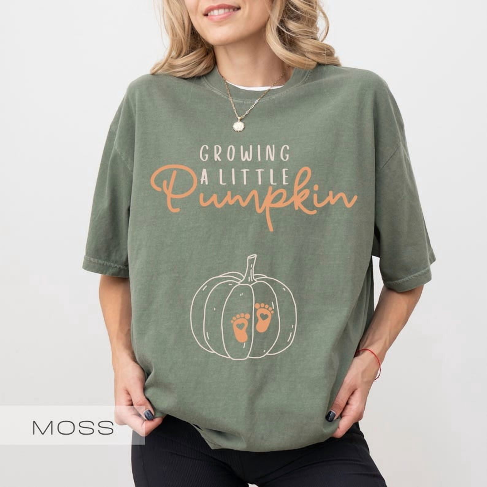 Growing Pumpkin Shirt, Fall Maternity Shirt, Pregnancy Thanksgiving Tee ...