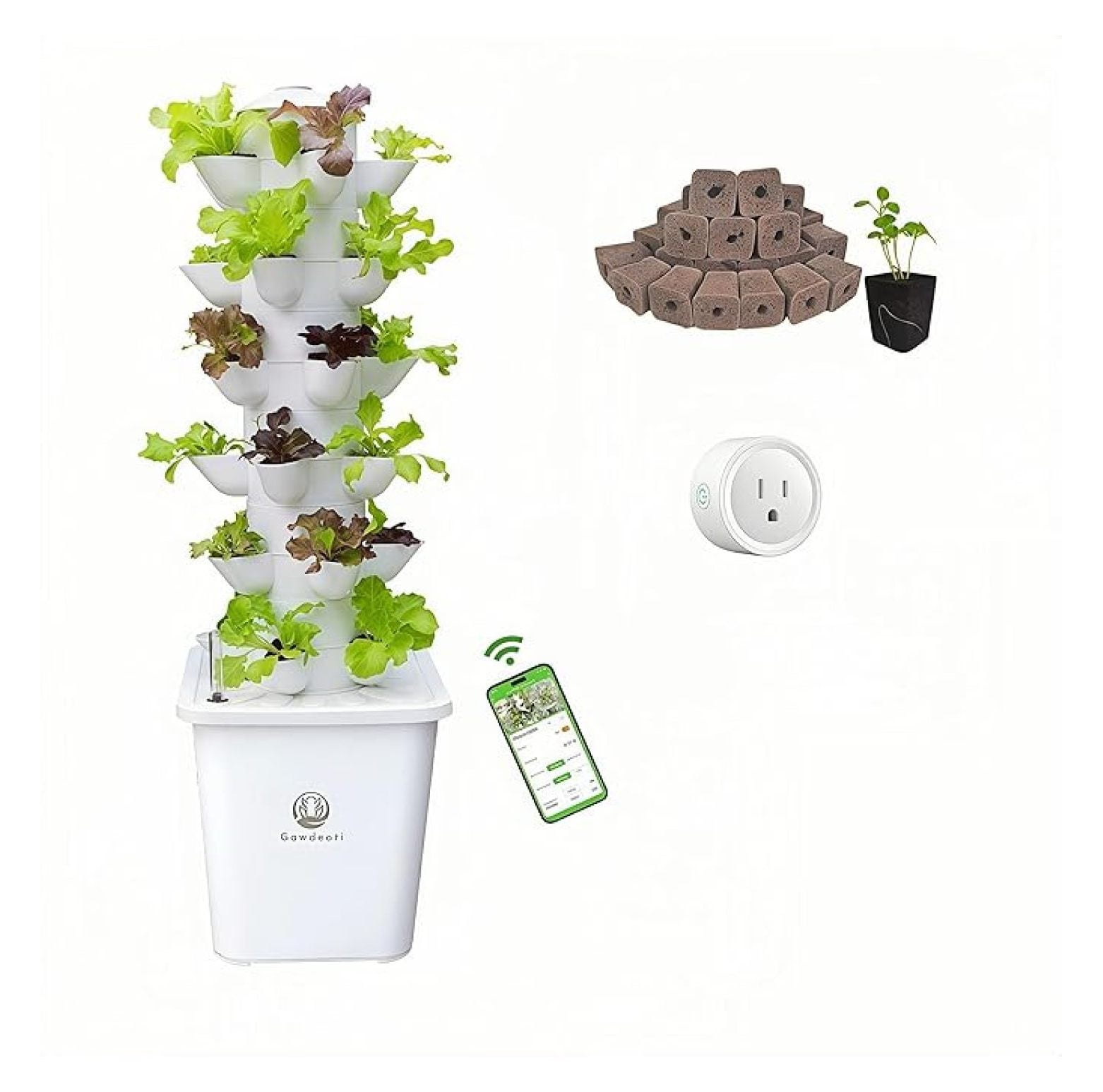 Growing System Kit,30-Plants Indoor Outdoor Vertical Garden System ...