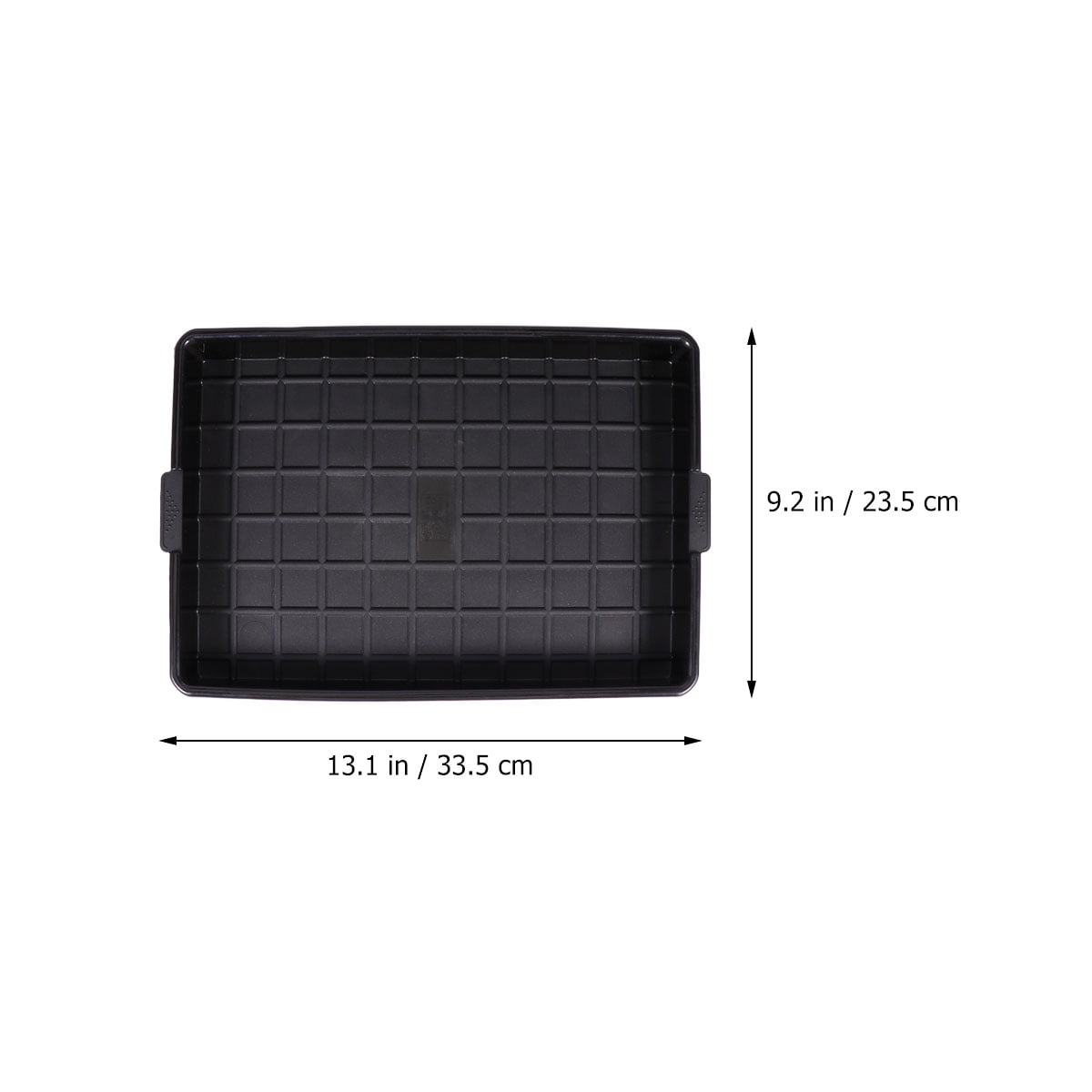 Black Plastic Plant Pots Tray for Flower Planting Sturdy and Durable ...