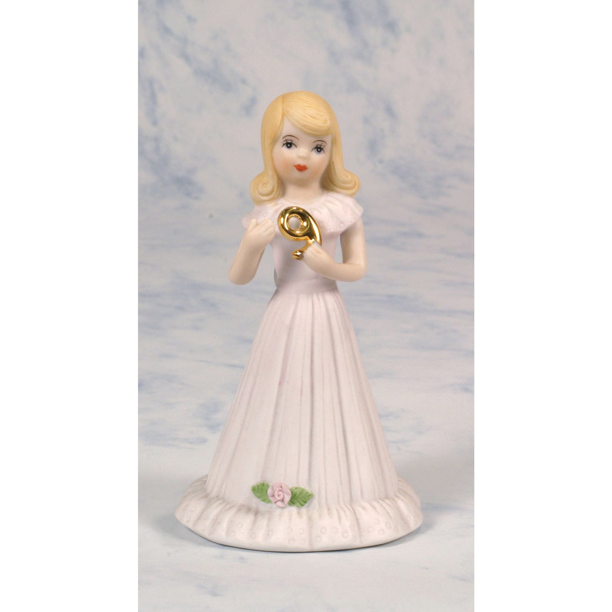Growing Up Birthday Girls Blonde Age 9 Figurine 5in H - Walmart.com