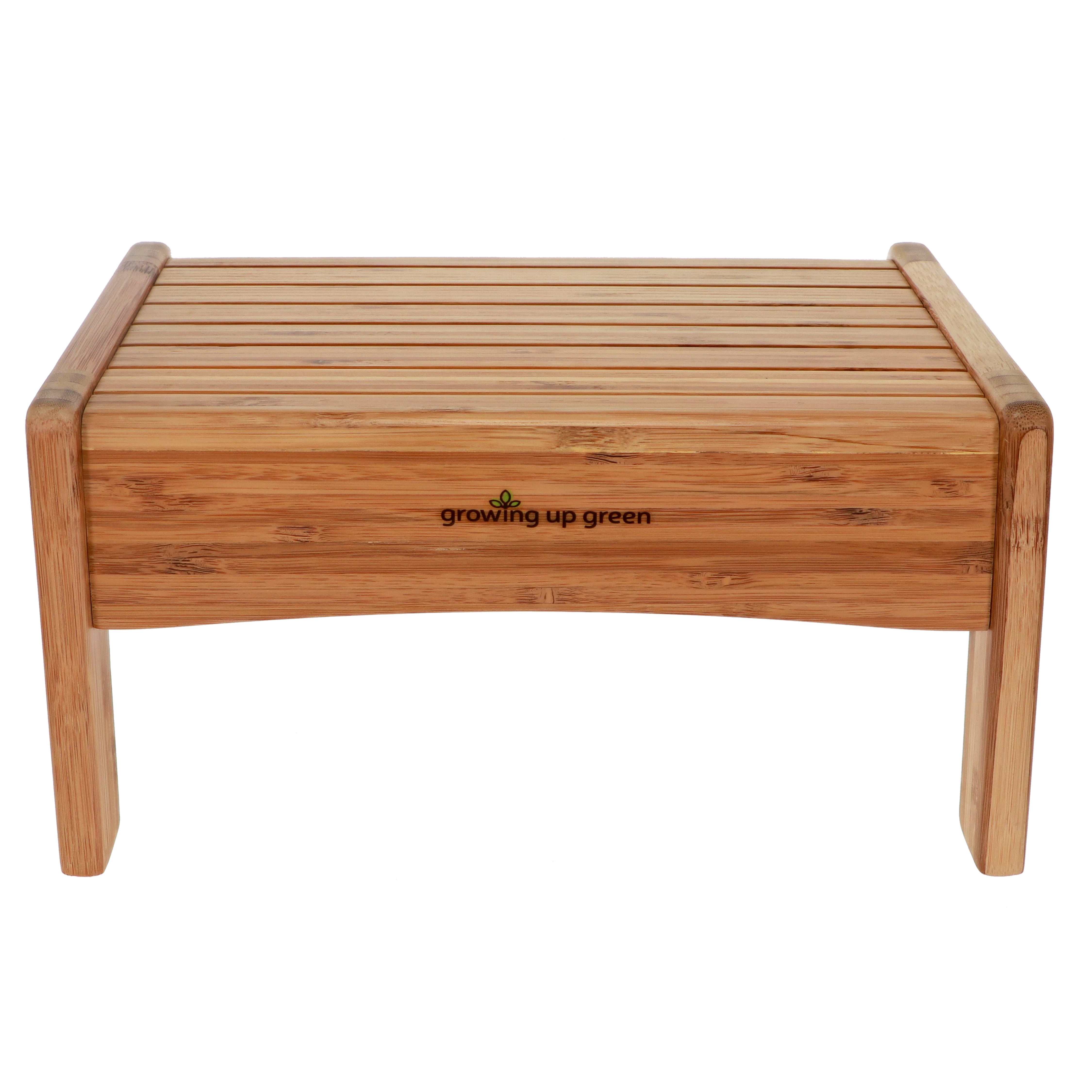 Growing Up Green Bamboo Step Stool, Brown, Single Step - Walmart.com