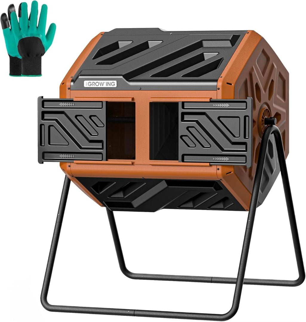 The Growing Updated Compost Bin Outdoor, Fast Assemble Tumbling ...