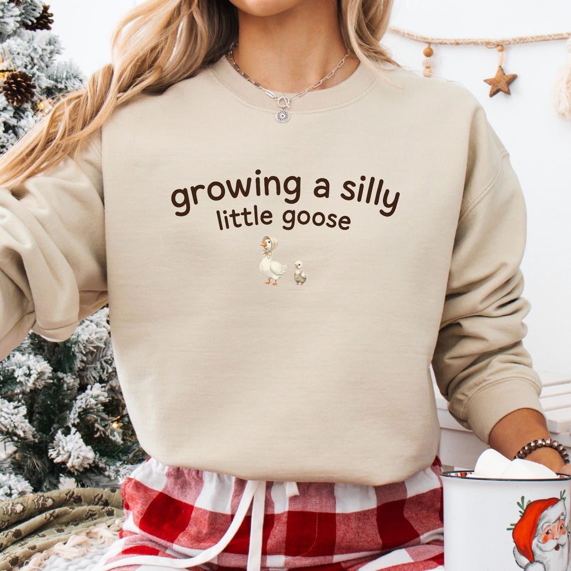 Growing a Little Goose Sweatshirt, Pregnancy Announcement Sweater, Baby ...