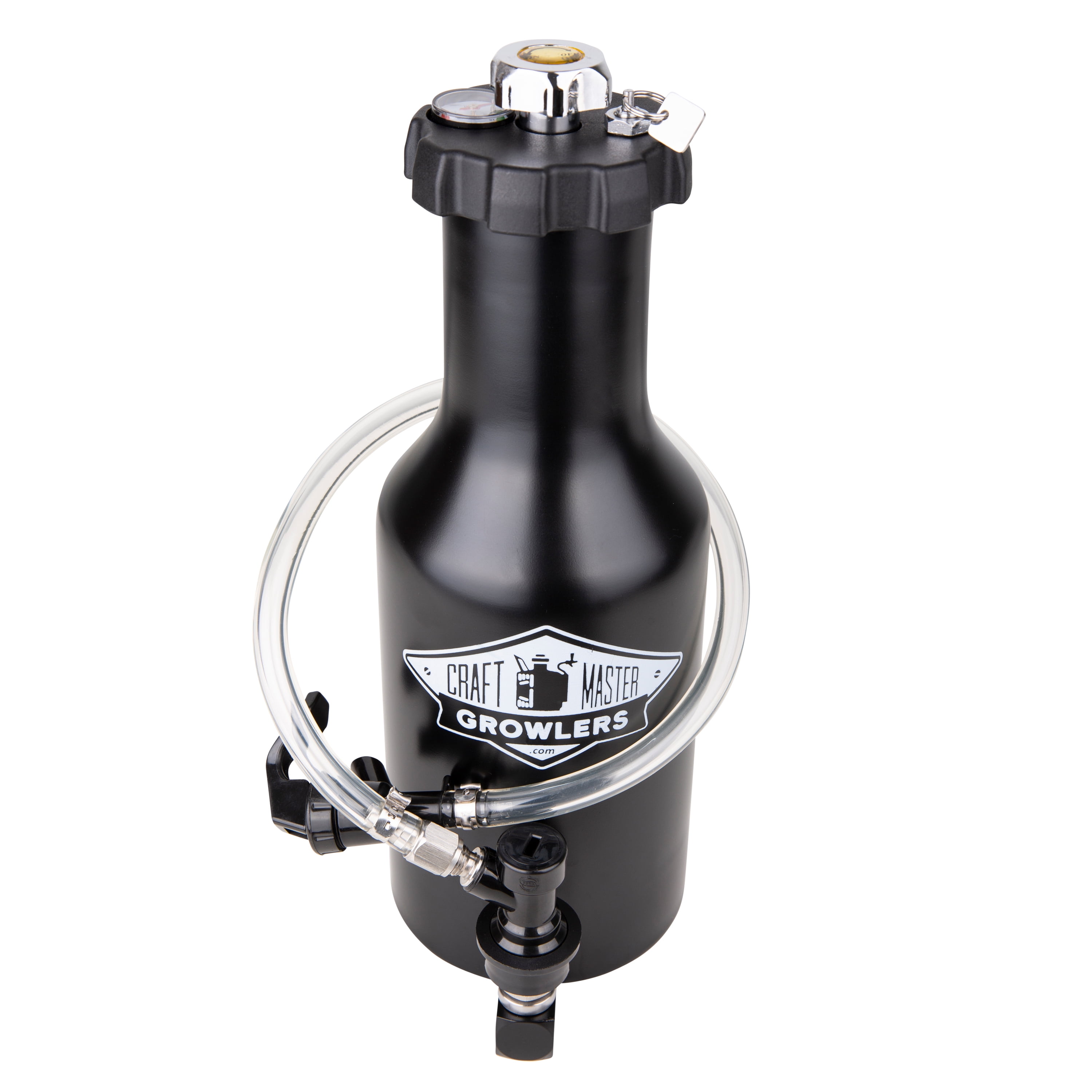 Growlveller™ 64 oz Light Weight Pressurized Growler Black - Walmart.com