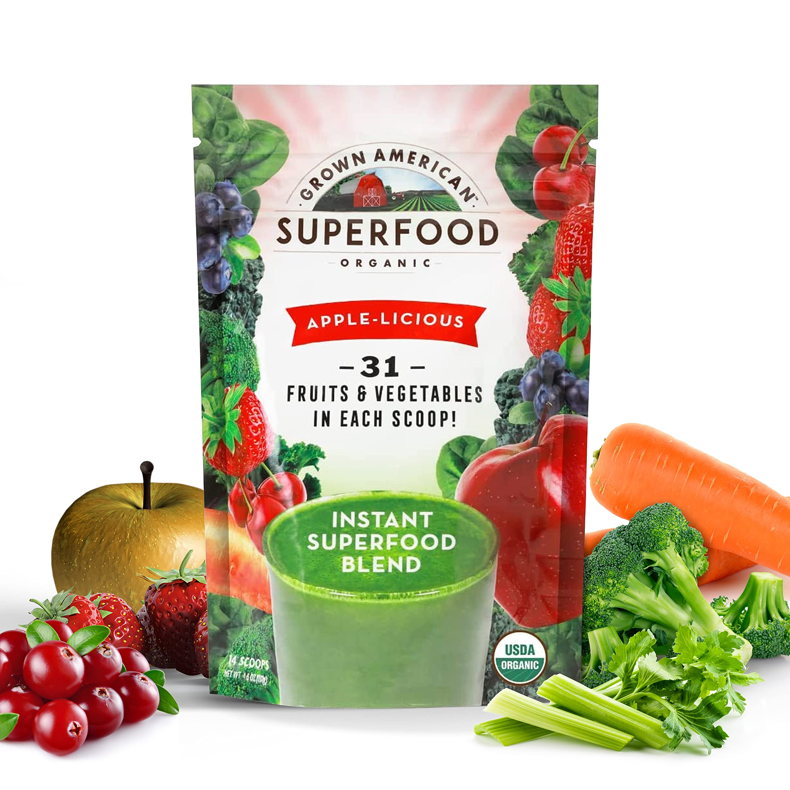 Grown American Superfood - MMF7 31 Organic Whole Fruits and Vegetables ...