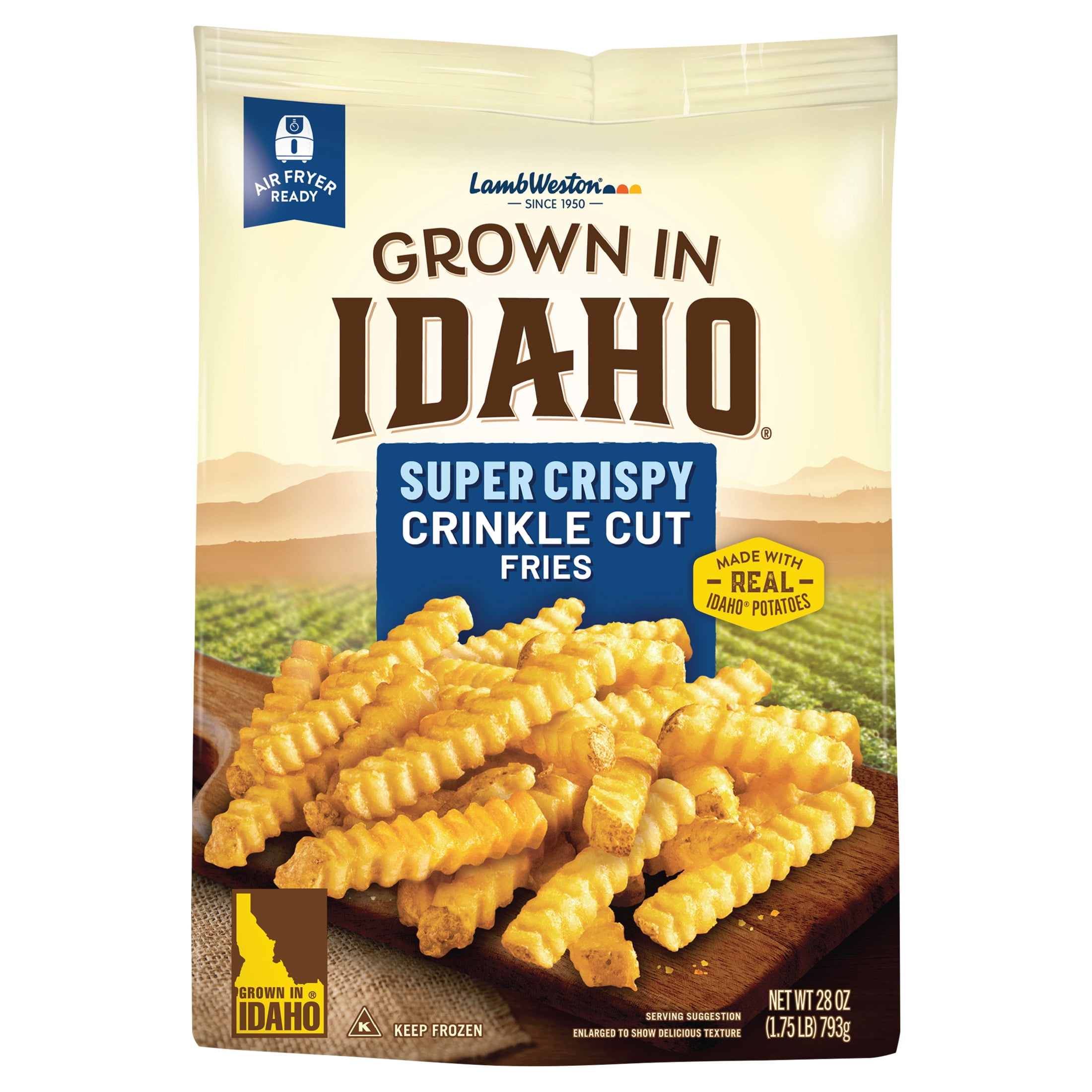 Grown in Idaho® Super Crispy Crinkle Cut Fries, Frozen 28 oz Bag ...