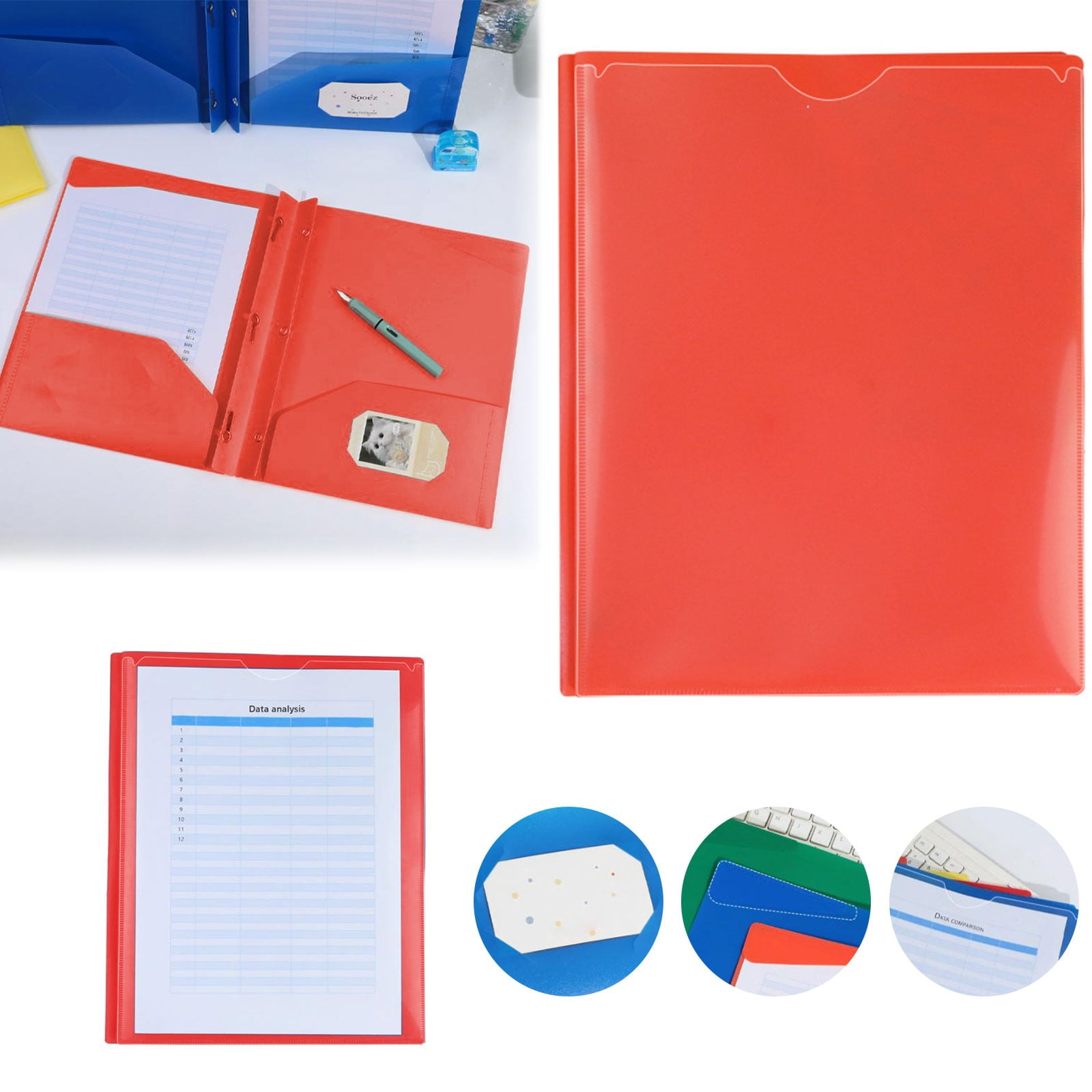 Growsl School Supplies,Clearance Sale,Dunwell Colored Plastic Folder ...
