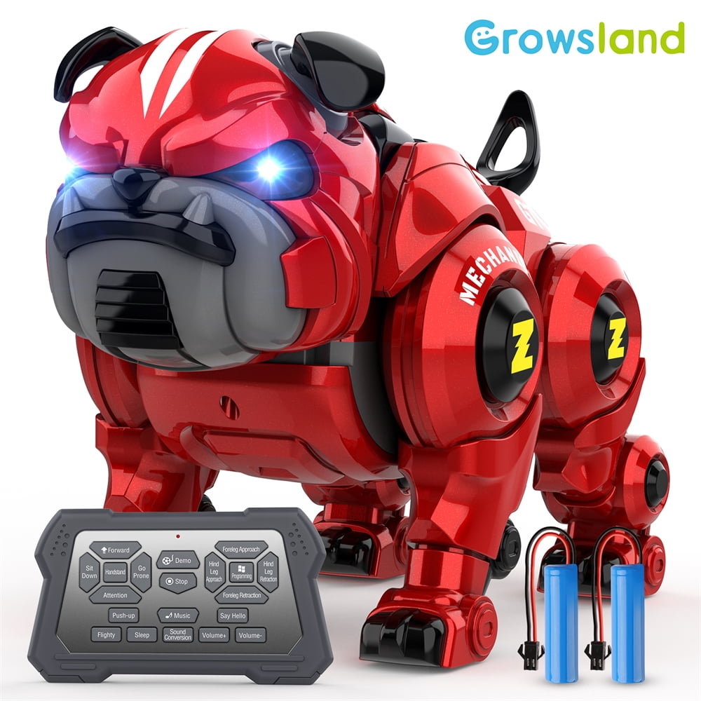 Growsland Remote Control Robot Rechargeable Programing Stunt with Sing ...