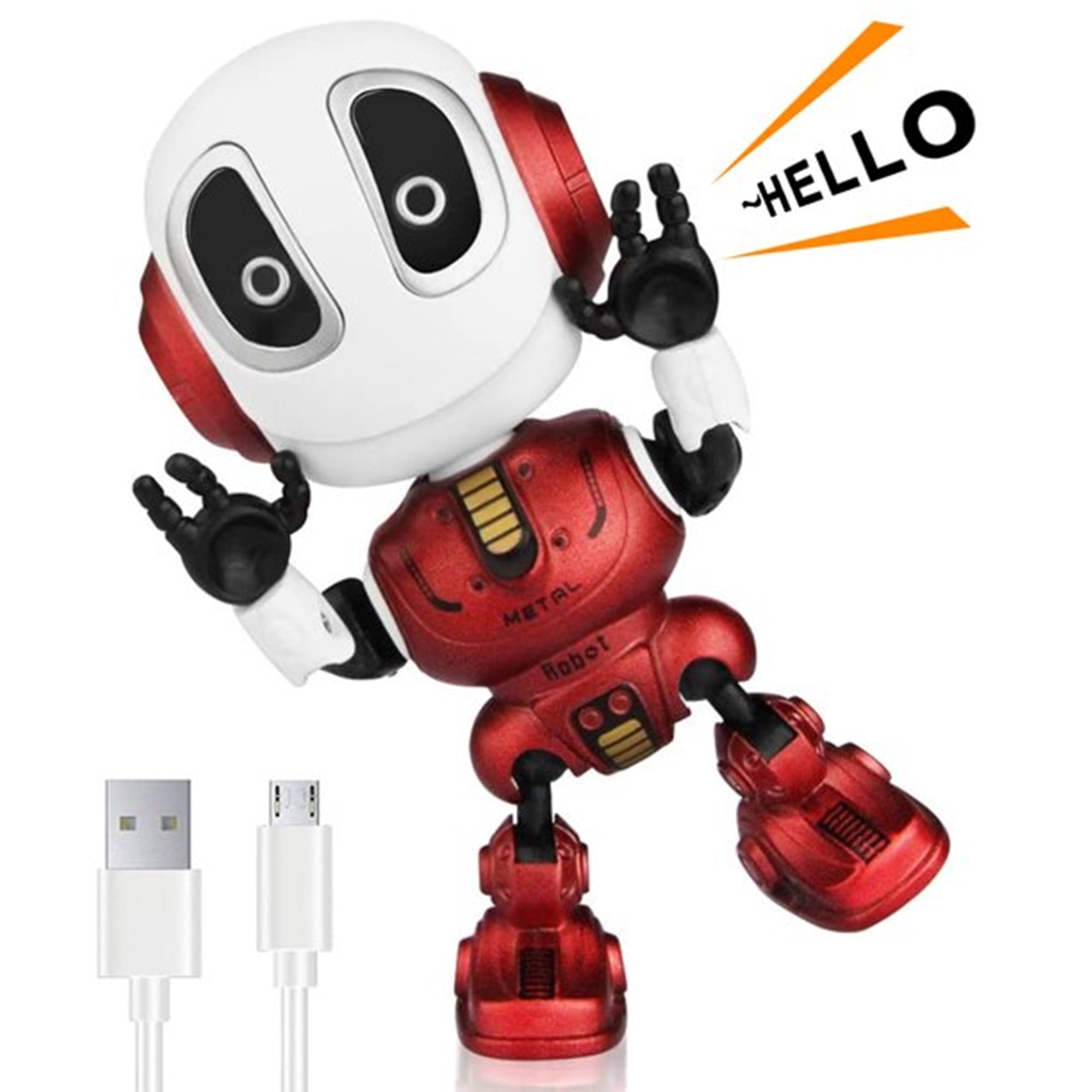Growsly Talking Robots Toys - Rechargeable, Sound & Touch Sensitive ...