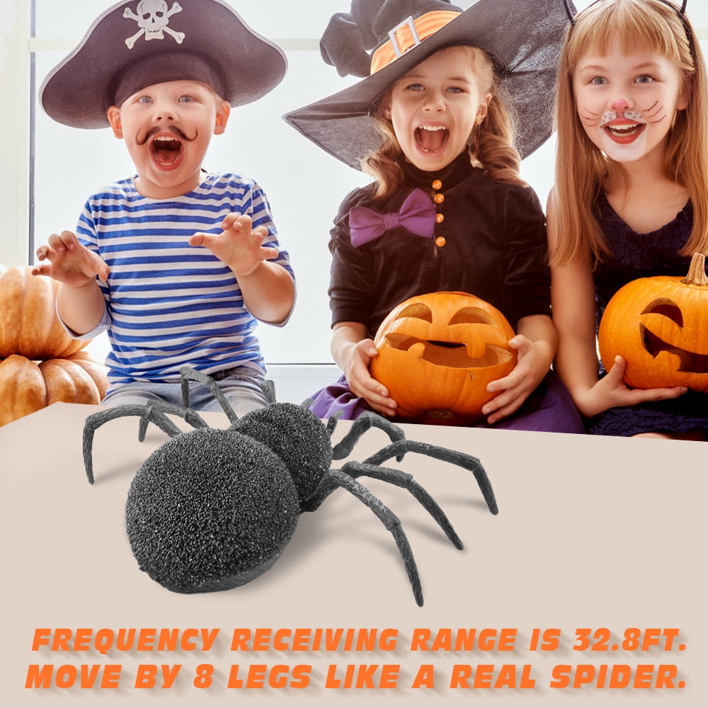 Growsly Spider RC Toys for Kids, Halloween Prank Toy Realistic Fake Fun ...