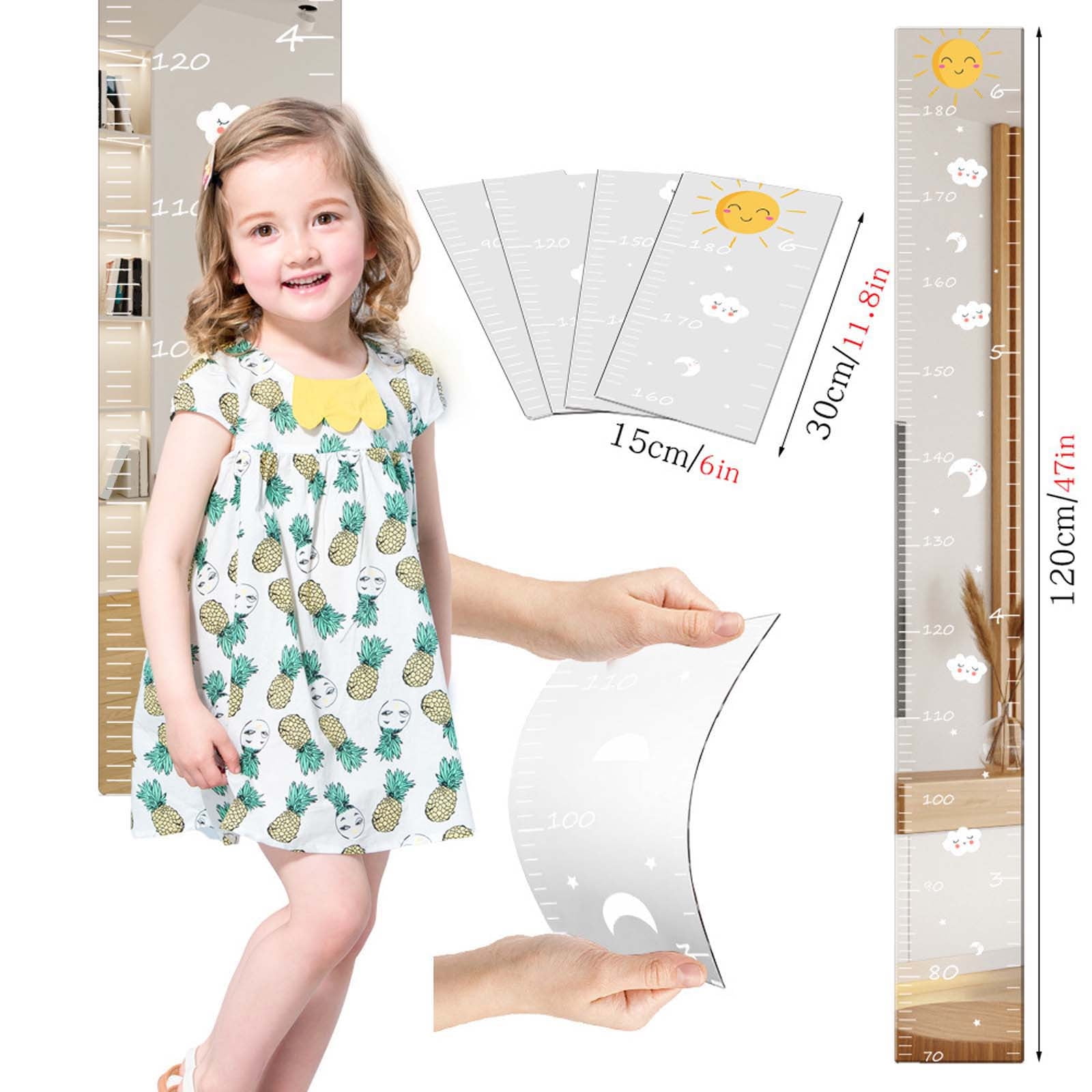 Growth Chart Mirror, Growth Chart Mirror for Kids, Height Ruler with ...