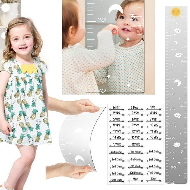 Growth Chart Mirror, Growth Chart Mirror for Wall, Mirror Growth Chart ...