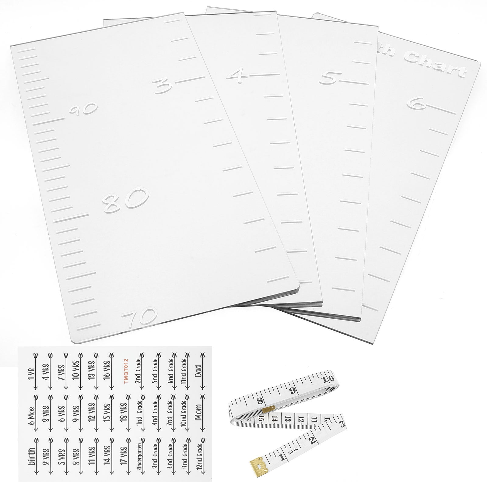 Growth Chart Mirror Mirror Growth Chart for Wall, 70-180cm Height Chart ...