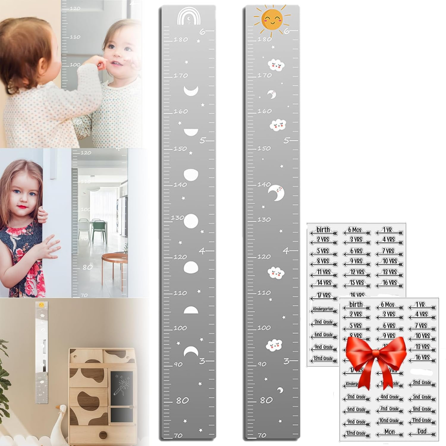 Growth Chart Mirror, Puzzle Mirror Growth Chart,Growth Chart Mirror for ...