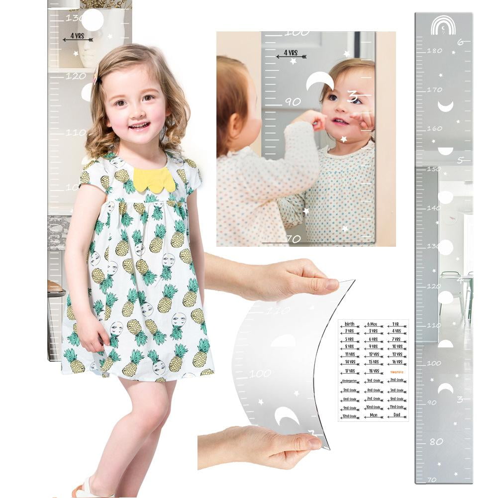 Growth Chart Mirror for Kids - Height Ruler - Nursery Wall Decor Dress ...