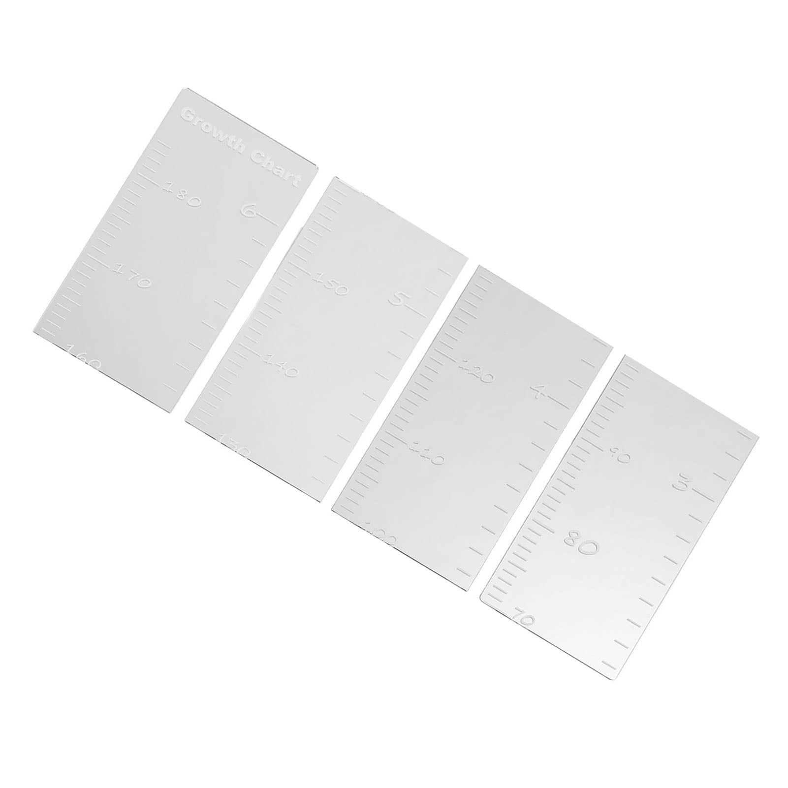 Growth Chart Mirror for Kids Shatterproof Acrylic Wall Adhesive Height ...