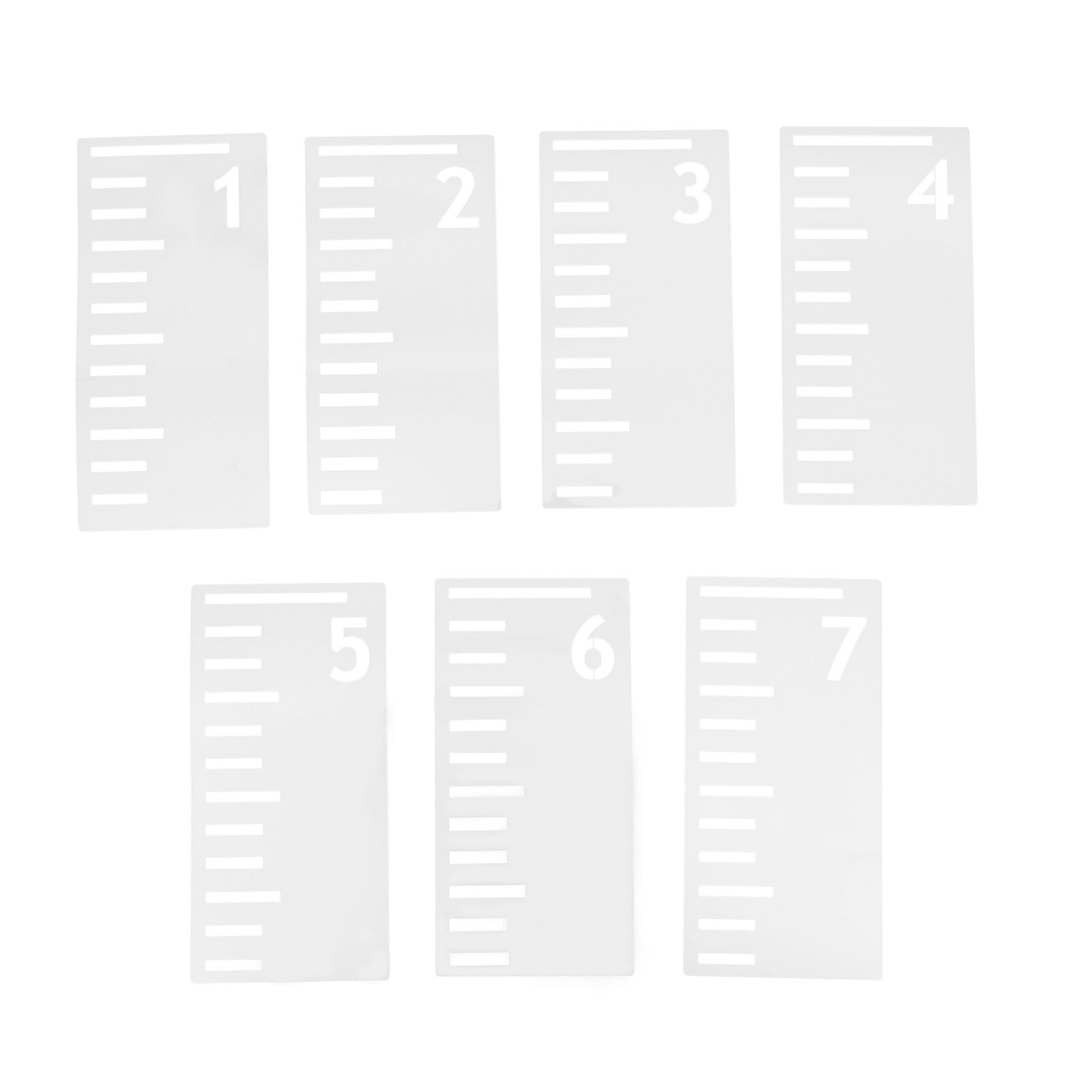 Growth Chart Stencil, 7pcs 7 Feet Growth Chart Stencil Kids Height ... Growth Chart Stencil, 7pcs 7 Feet Growth Chart Stencil Kids Height ...