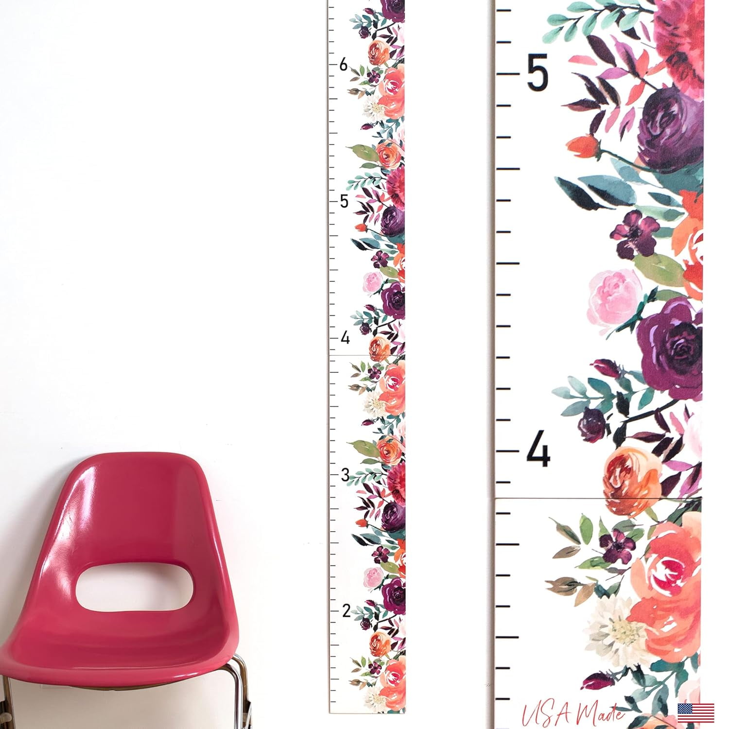 Growth Chart for Wall - Height Chart for Kids, Wall Hanging Growth ...