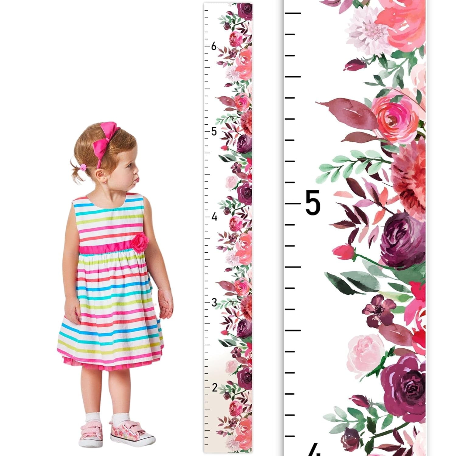 Growth Chart for Wall - Height Chart for Kids, Wall Hanging Growth ...