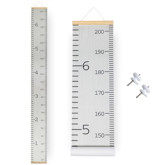Growth Chart for Wall - Height Chart for Toddlers (79” x 7.9”) - Canvas ...