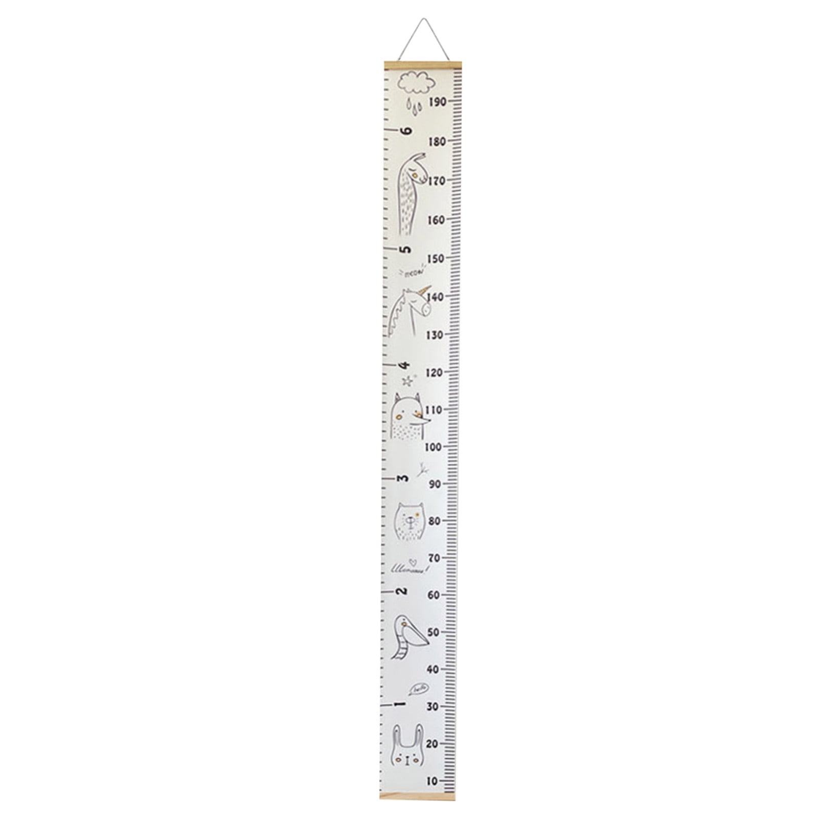 Growth Chart for Kids Canvas Height Chart Ruler Removable Hanging Wall ...