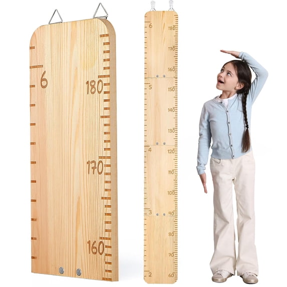 Growth Chart for Wall Wooden Height Chart for Kids Height Measurement ...