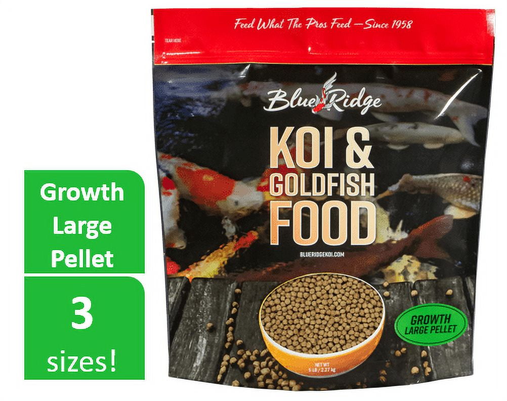Growth Formula Koi & Goldfish Food - 5 Pound Large Pellet - Walmart.com
