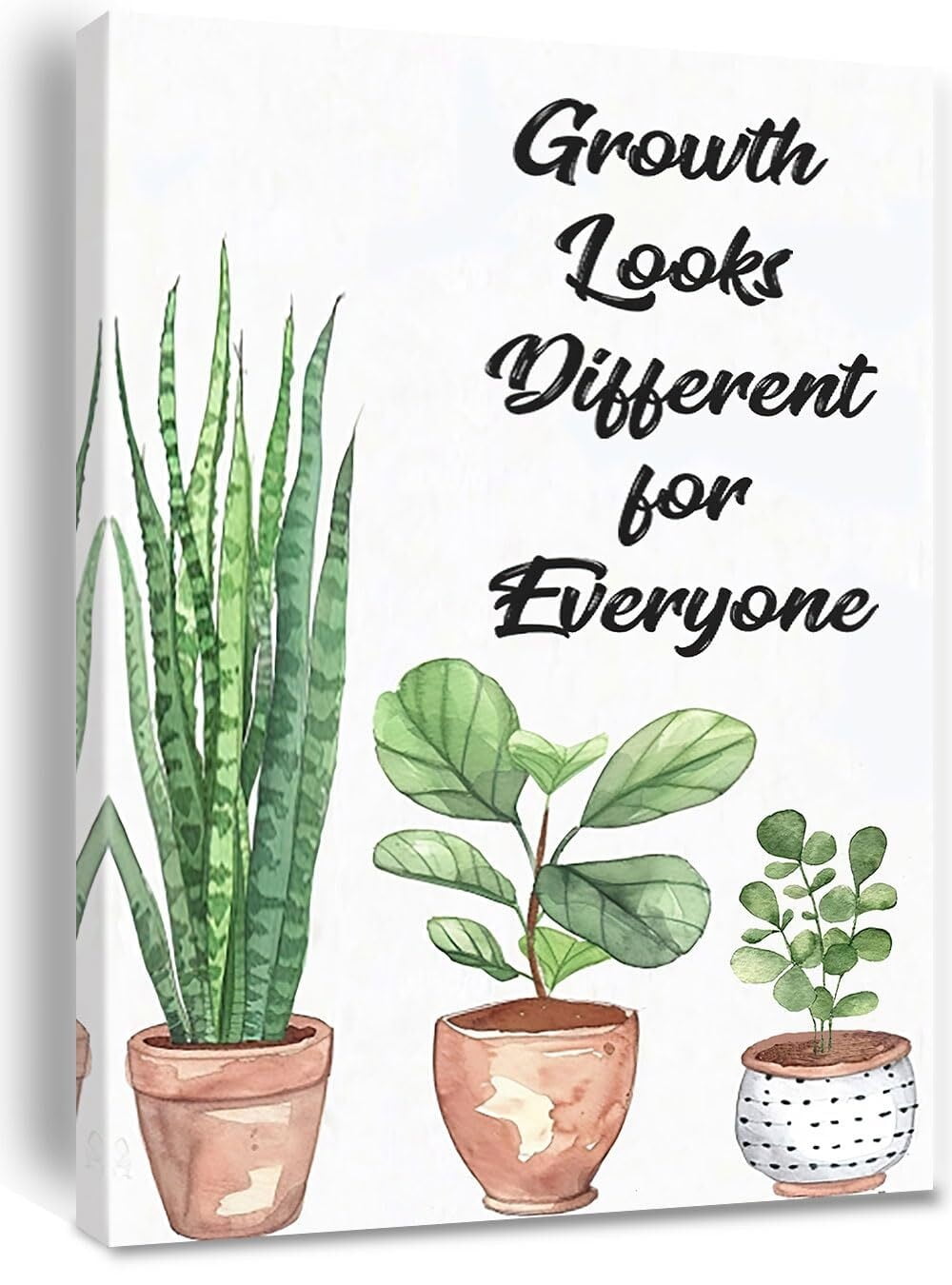 Growth Looks Different for Everyone Plant Motivational poster Mental ...