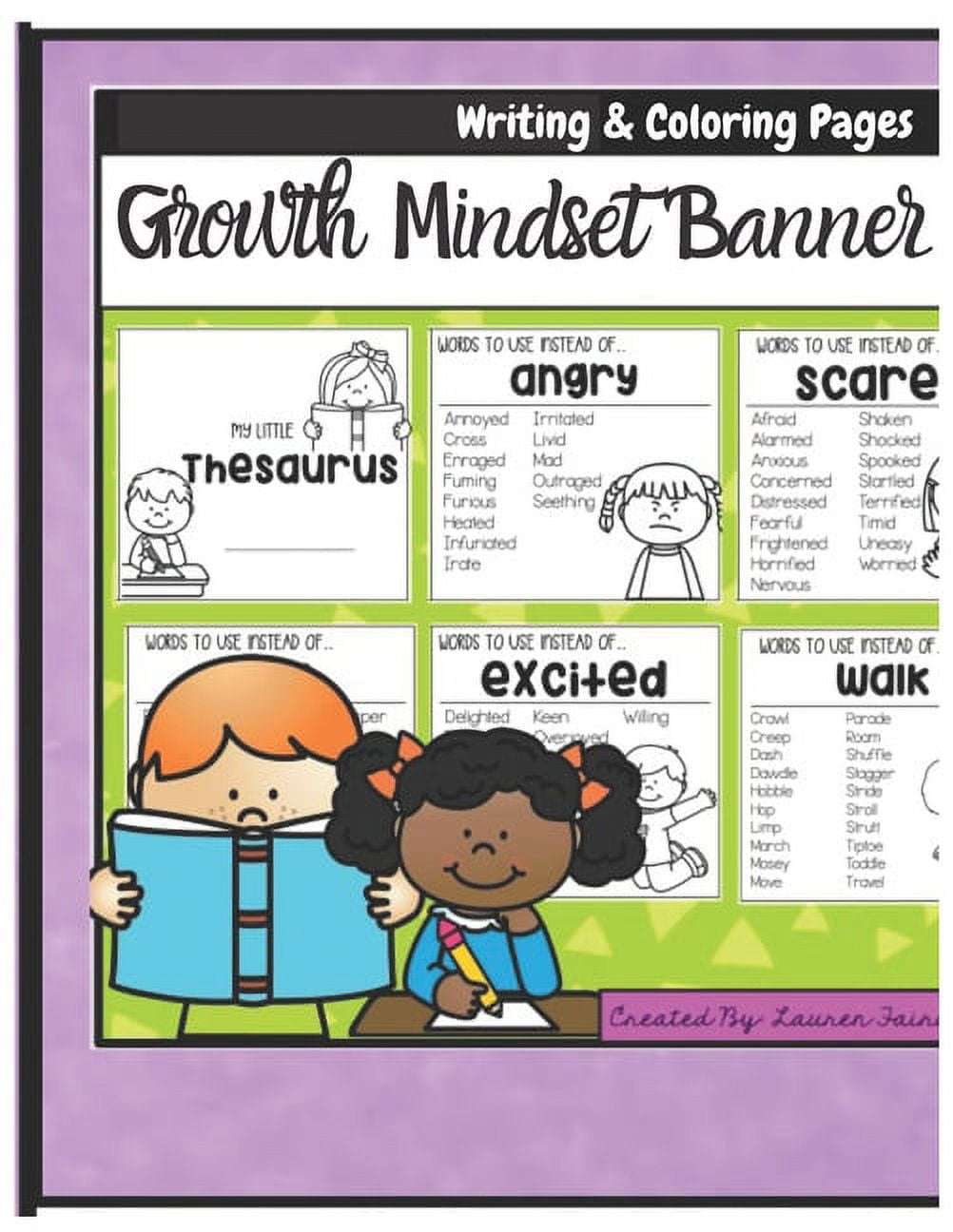 Growth Mindset Banner: Goal Setting and Reflection Journals for Kids ...