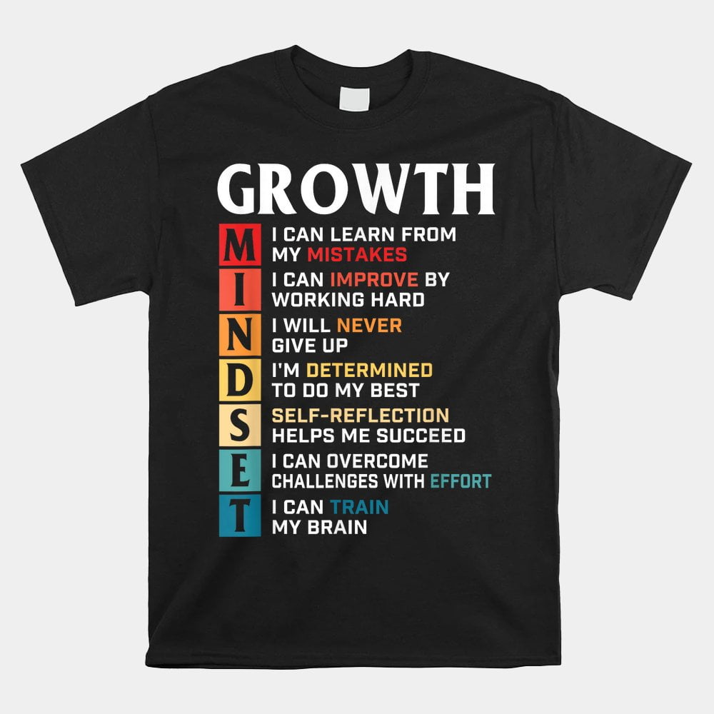 Growth Mindset Definition Motivational Quote Inspiration Shirt ...