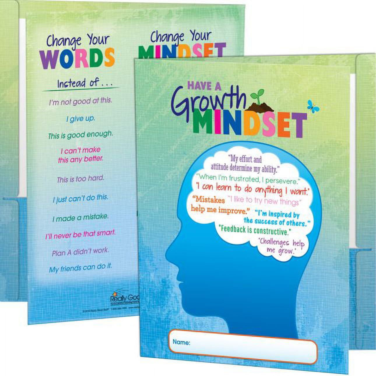 Growth Mindset Folders - Walmart.com