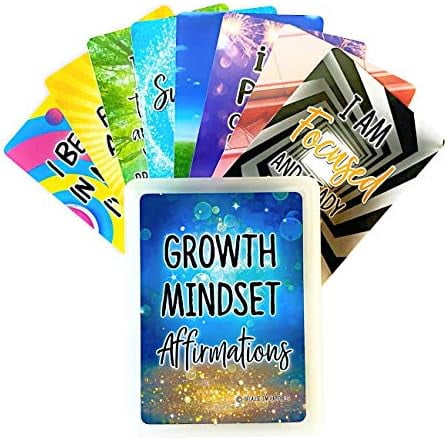 Growth Mindset Positive Affirmation Cards, 54 Affirmations, 150 ...