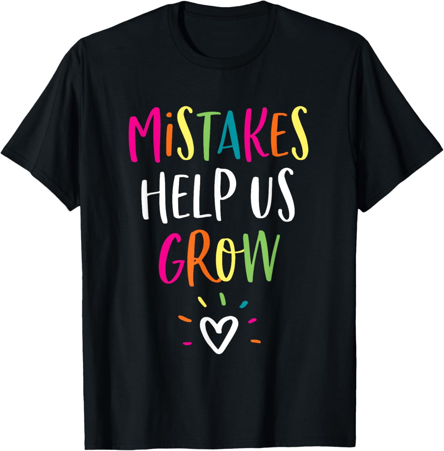 Growth Mindset Positive Back to School Teacher Student T-Shirt ...