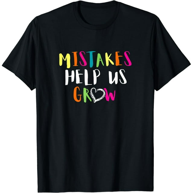 Growth Mindset Positive Teacher Student - Self Development T-Shirt ...
