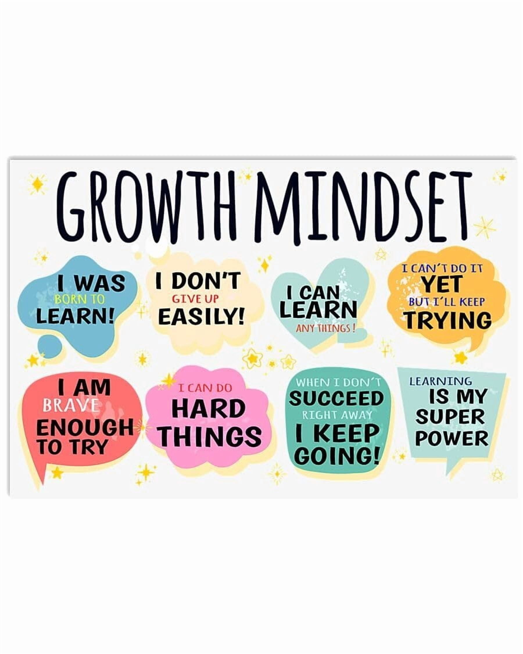 Growth Mindset Poster/Canvas-Art Picture Home Decor Wall Art Wall ...