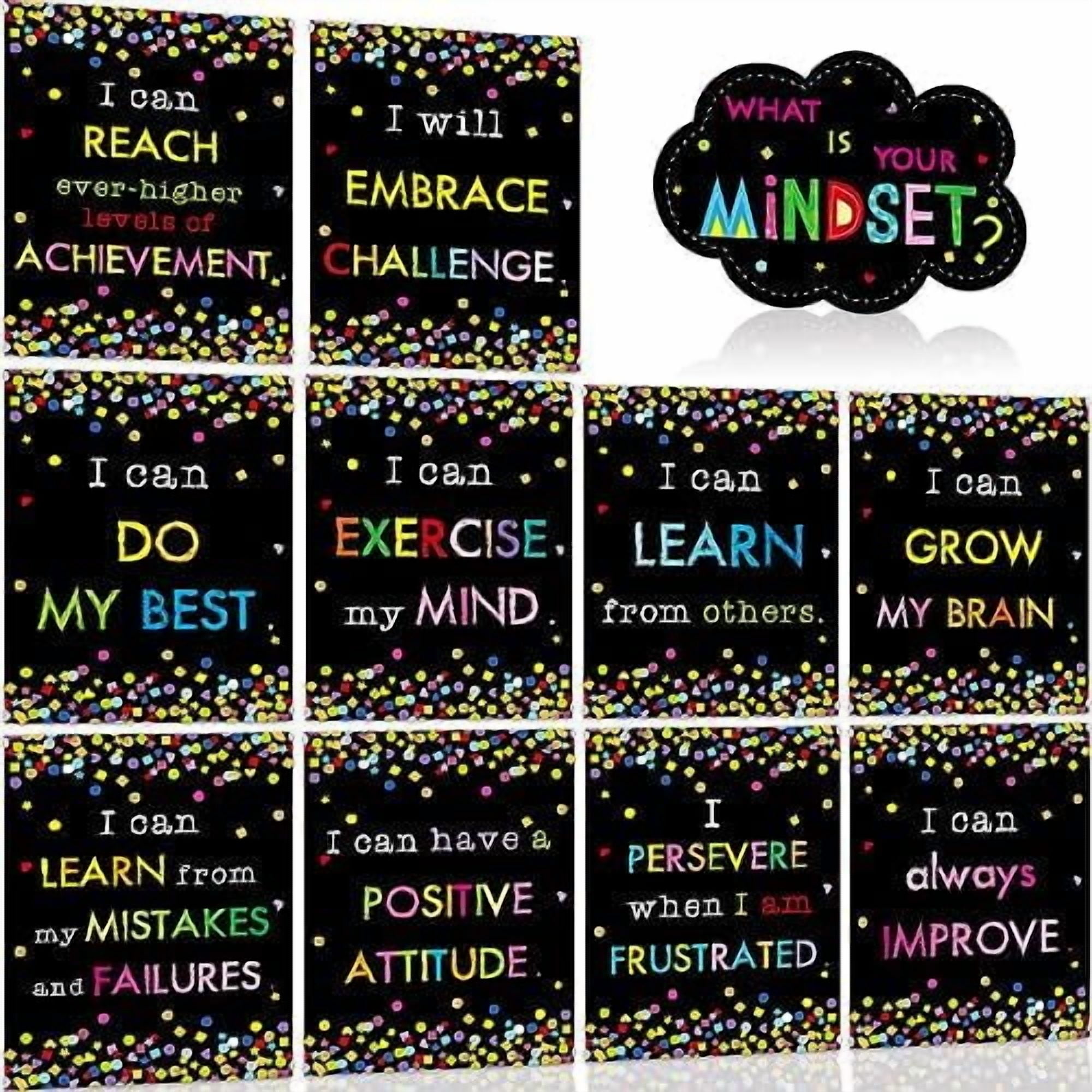 Growth Mindset Posters Classroom Bulletin Board Inspirational Poster ...