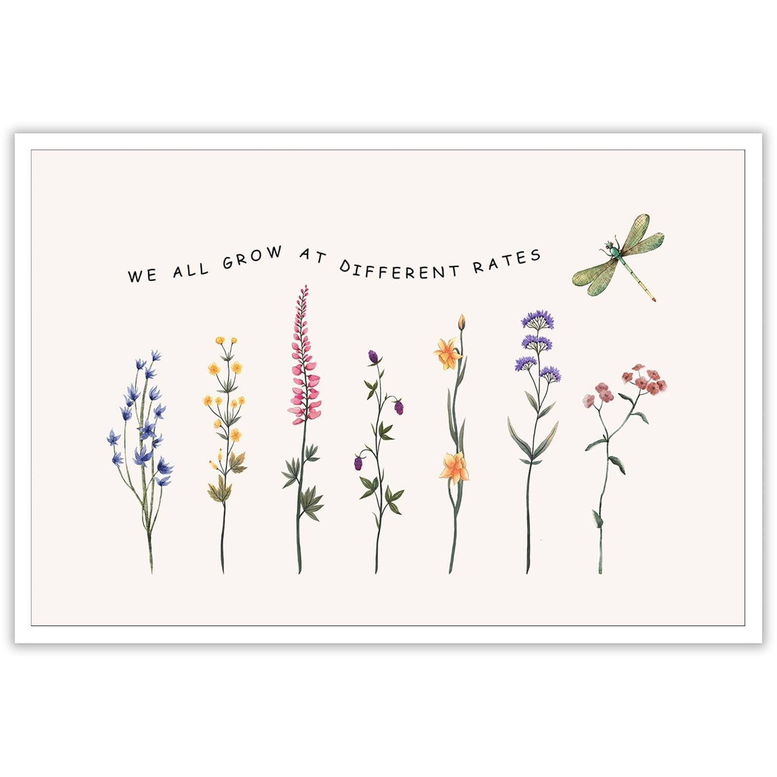 Growth Mindset Posters Mental Health Self-Affirmation Art Calming ...