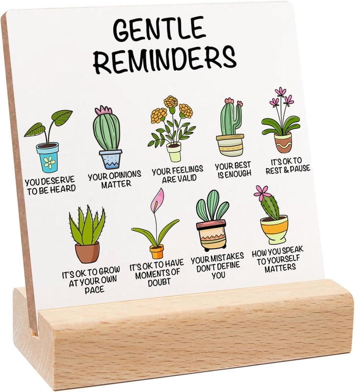 Growth Mindset Sign Mental Health Wooden Sign Decor Positive Plaque ...